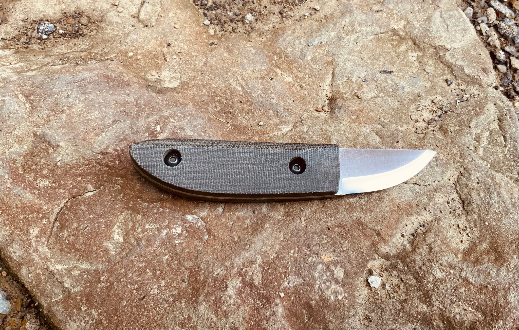 Kerf Carver Knife | Micarta | Scandi Ground | Woods Monkey