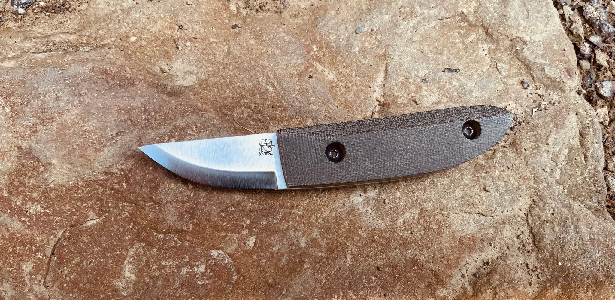 Kerf Carver Knife | Micarta | Scandi Ground | Woods Monkey